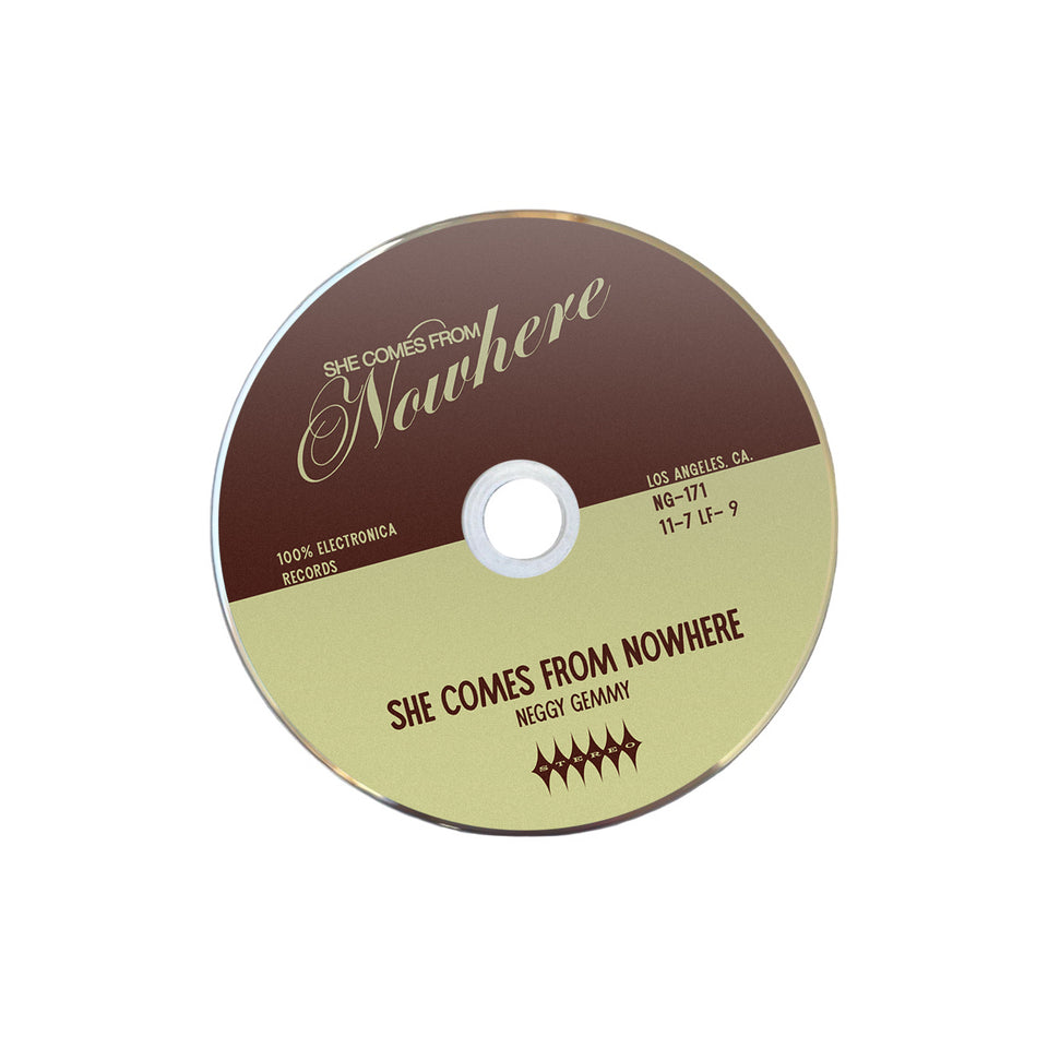Neggy Gemmy - She Comes from Nowhere CD – 100% Electronica